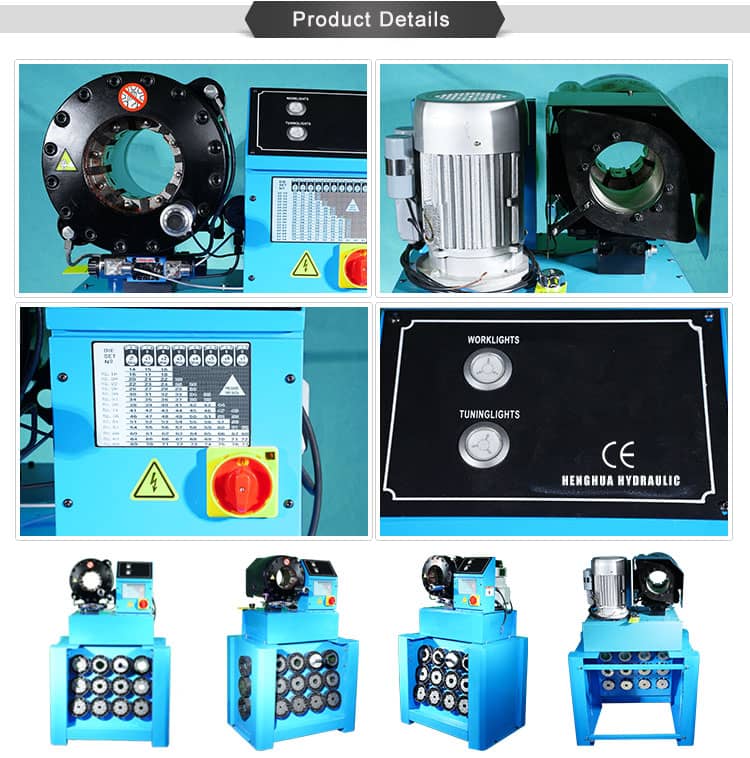 P52 Hydraulic Rubber Hose Press Machine Industrial Pipe Crimper Tool ...