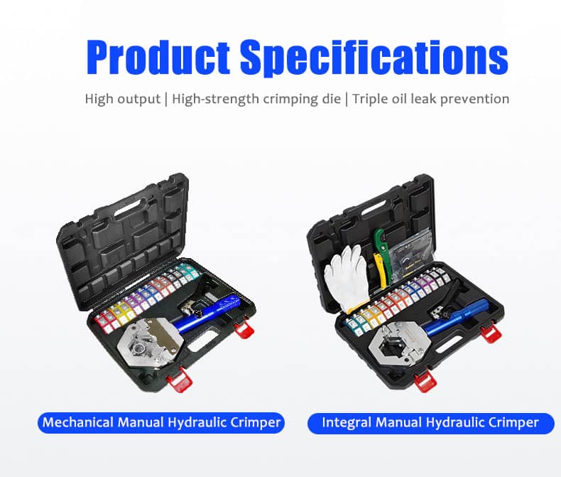 71500 Hydraulic A/C Hose Crimper Kit - Handheld Crimping Tool Set with ...